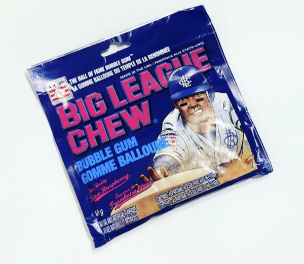 Big League Chew Raspberry Blue Chew Gum - Biscuiterie Oscar