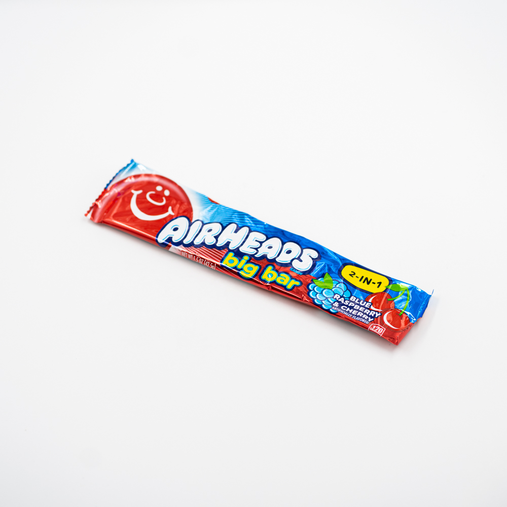 » Bonbon Air Heads Big Bar Framboise Bleue/Cerise*