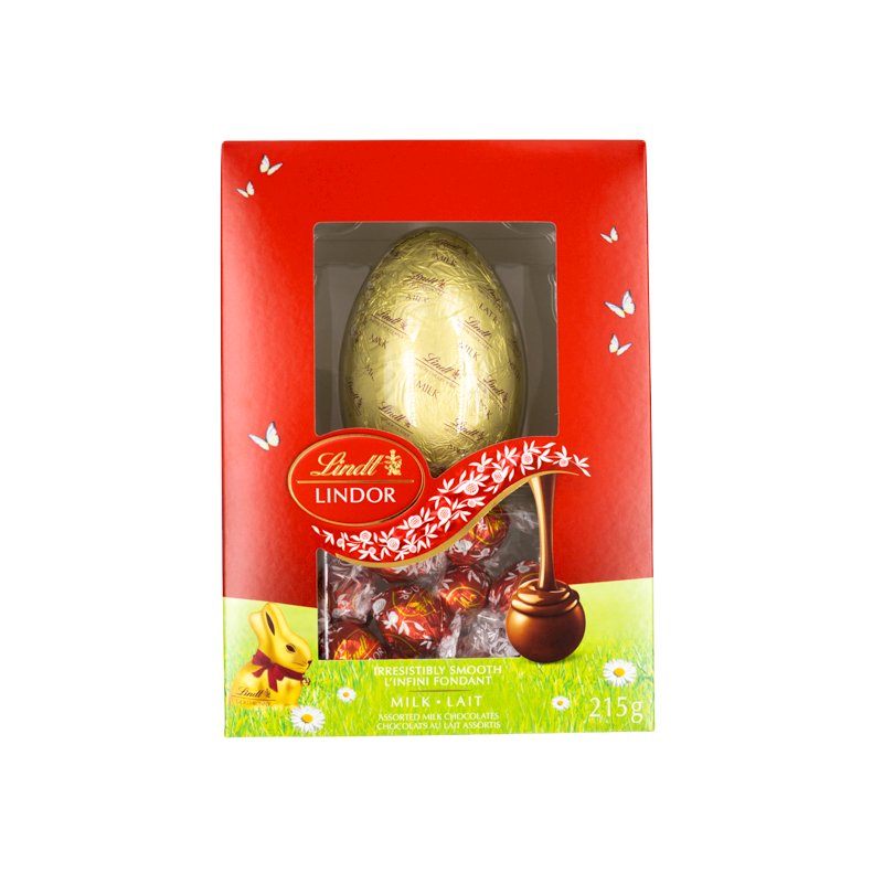 » Chocolat Pâques Ensemble Oeuf Lindt & 5 Boules Lindor 215g