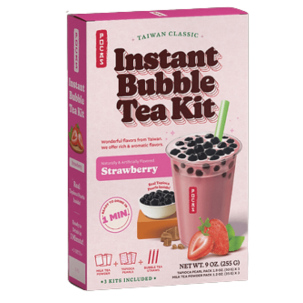 » Instant Boba Kit Pocas 255g Strawberry Flavour
